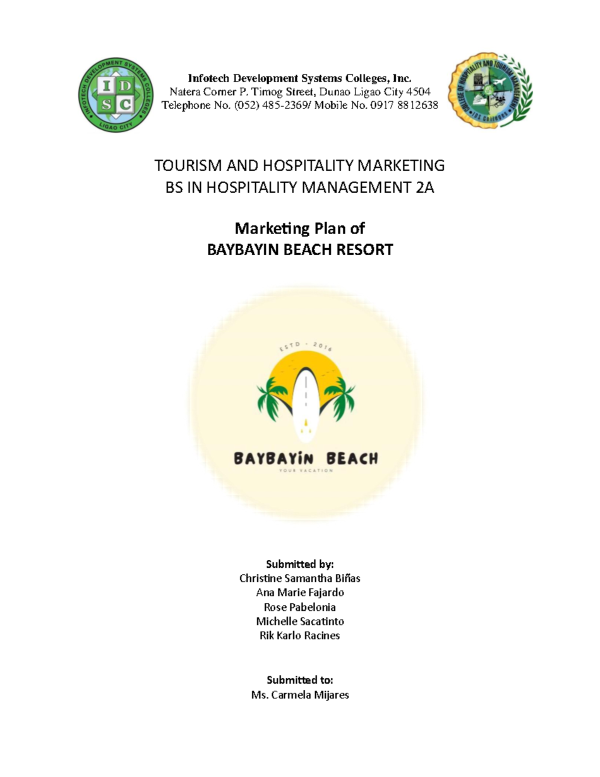 I am sharing TH Marketing PLAN with you - Infotech Development Systems ...