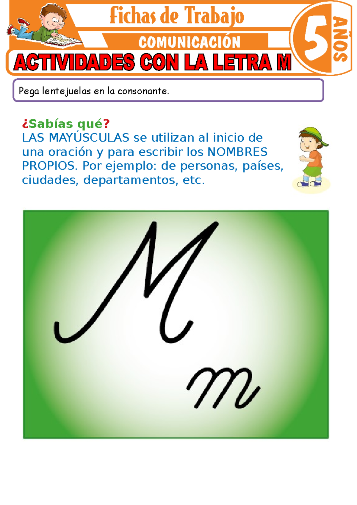 Actividades Con La Letra M Para Ninos De 5 Anos LAS MAY SCULAS Se