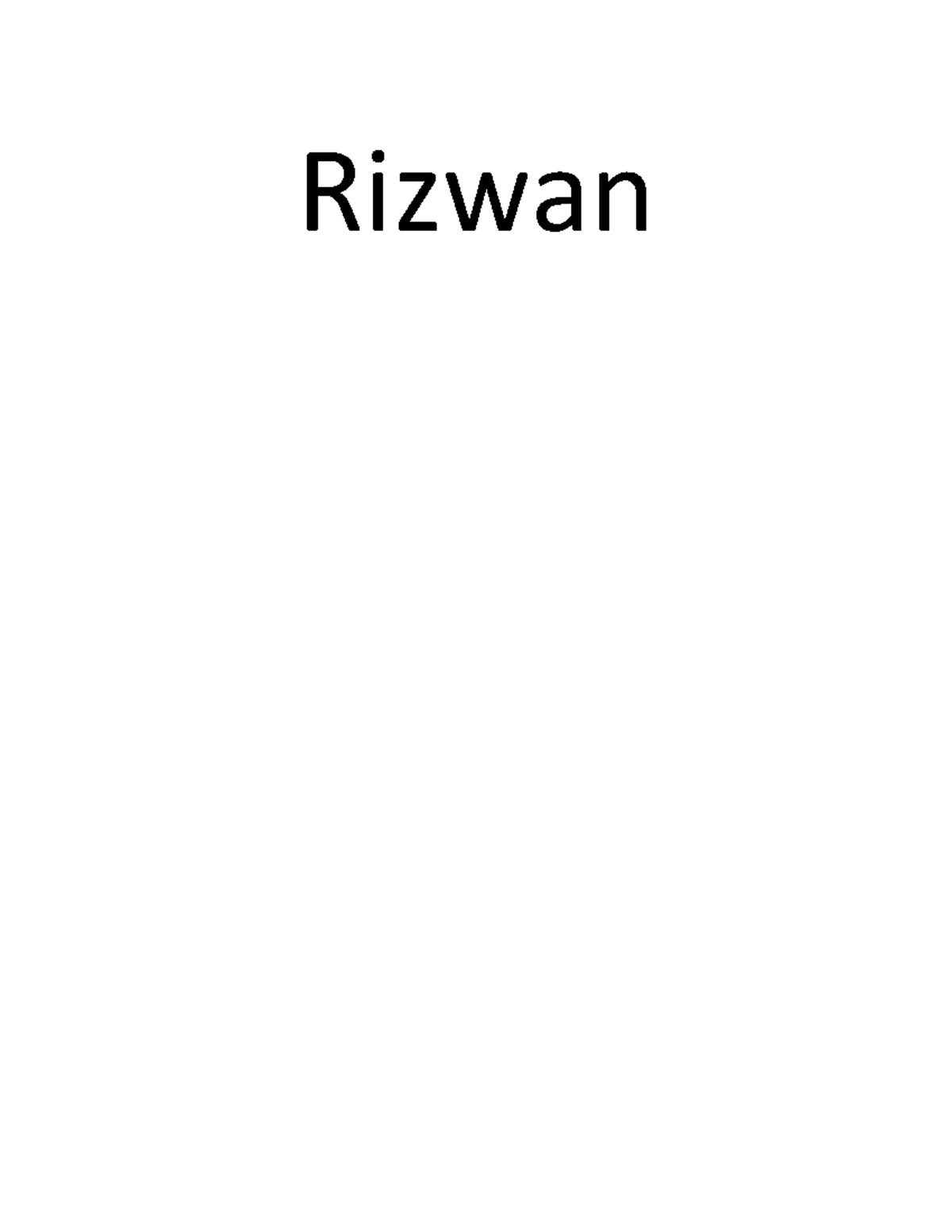 Rizwan - Project Management - Studocu