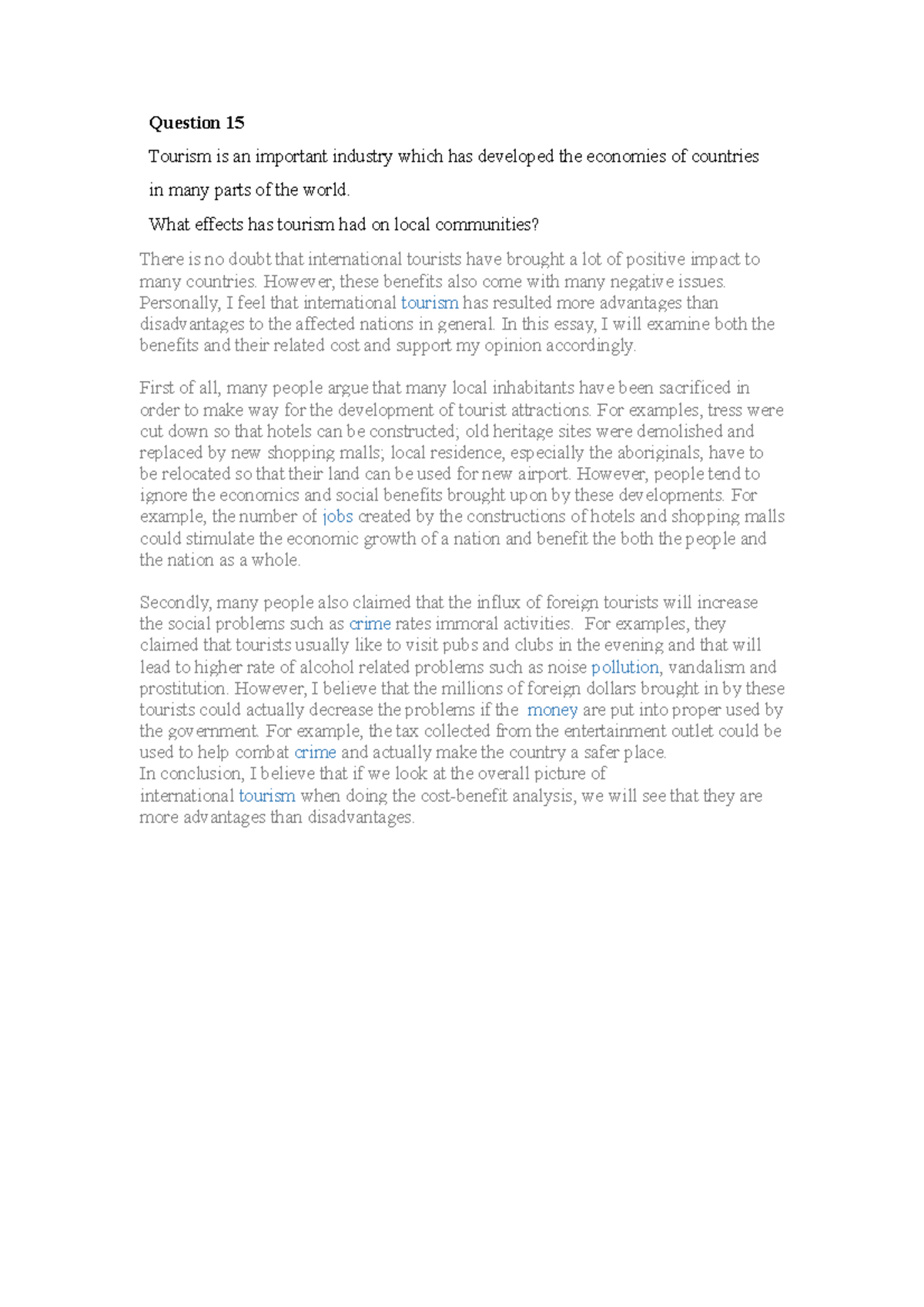 Question 15 - Grade: B+ Synonyms definition, delineation, depiction ...