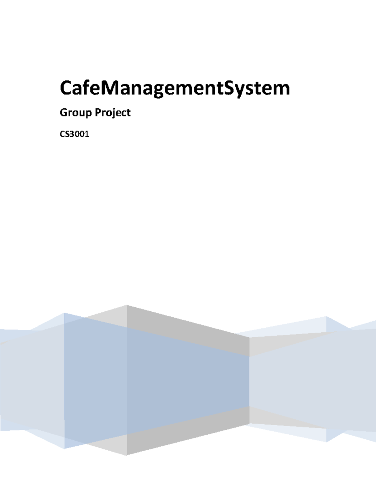 24334664 Cafe Management System - CafeManagementSystem Group Project CS ...