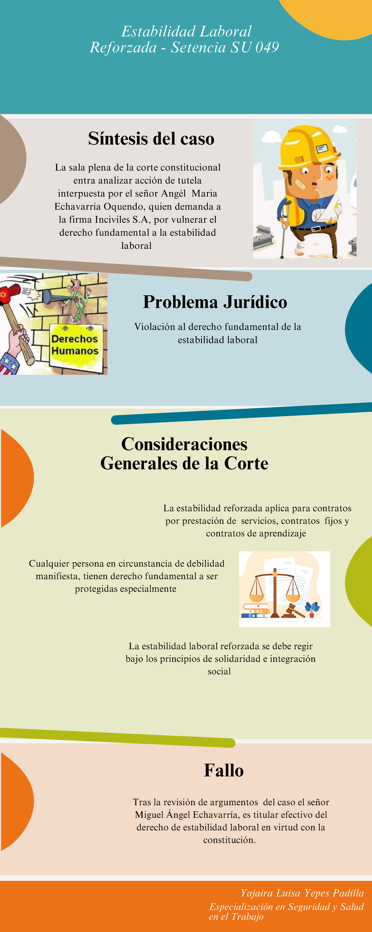 Sentencia SU 049 de 2017 - Problema Jurídico Violación al derecho fundamental de la estabilidad ...
