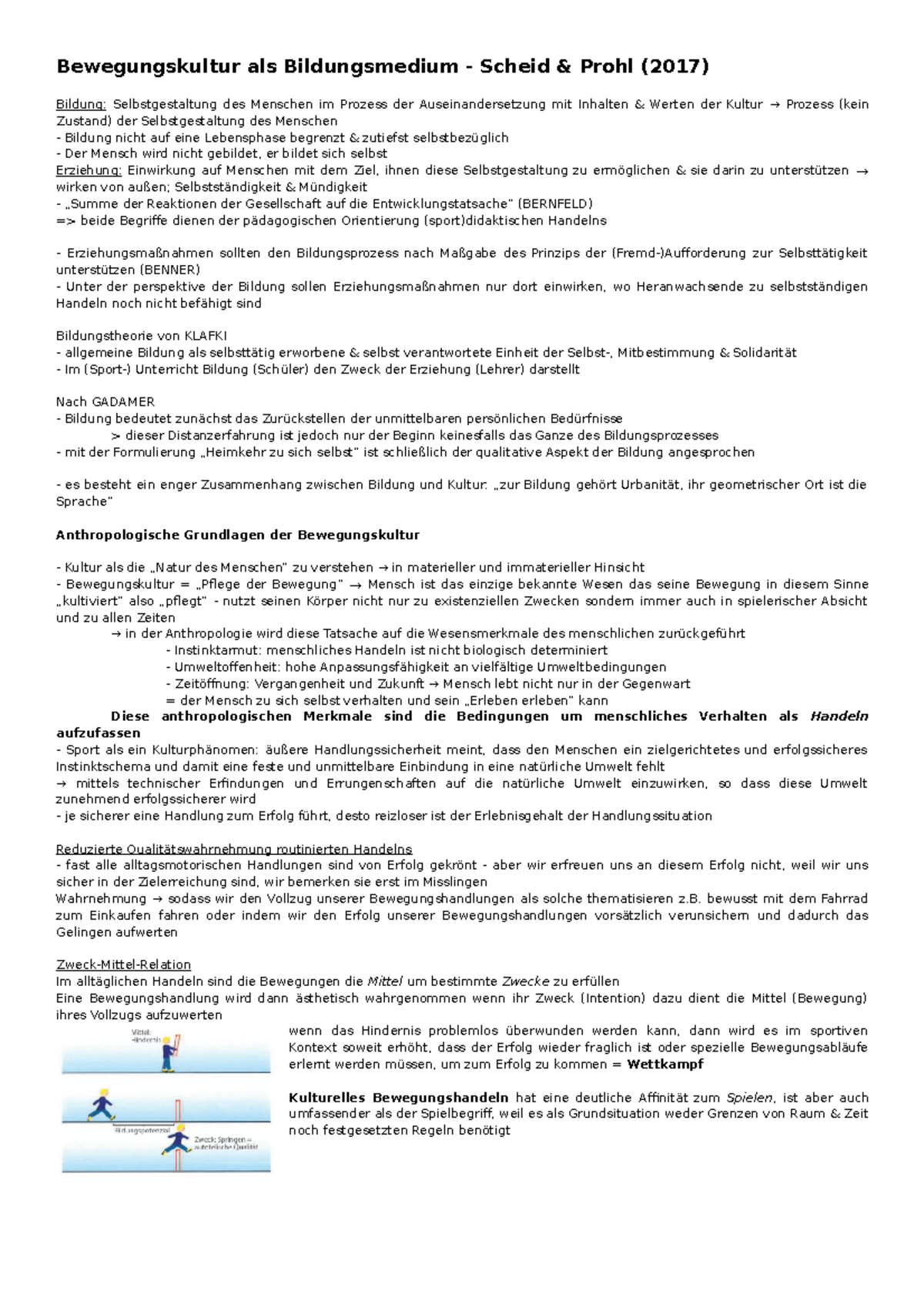 G5 Lernzettel - .sdffdsaf - Bewegungskultur als Bildungsmedium - Scheid ...