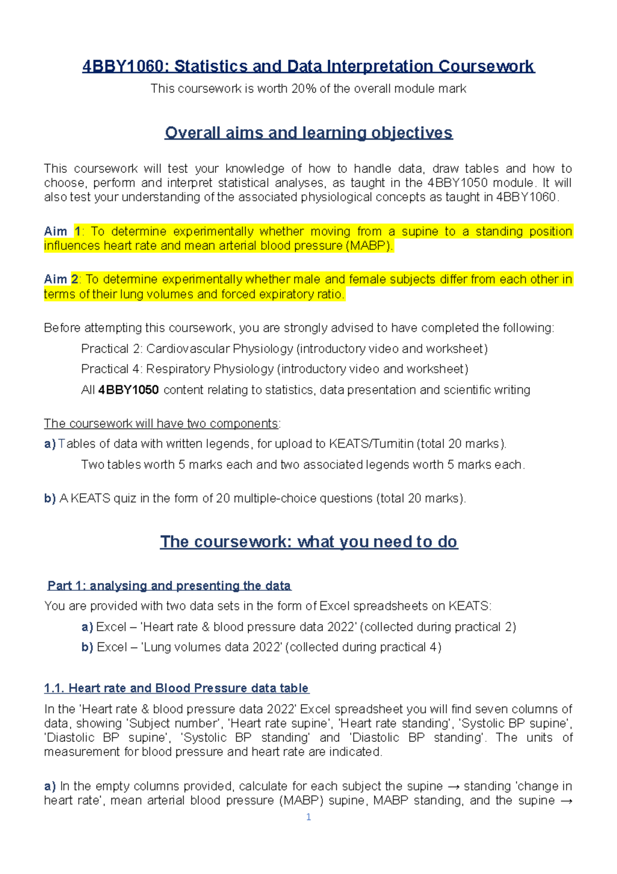 Statistics and data interpretation - instructions 2022 - 4BBY1060: Statistics and Data - Studocu