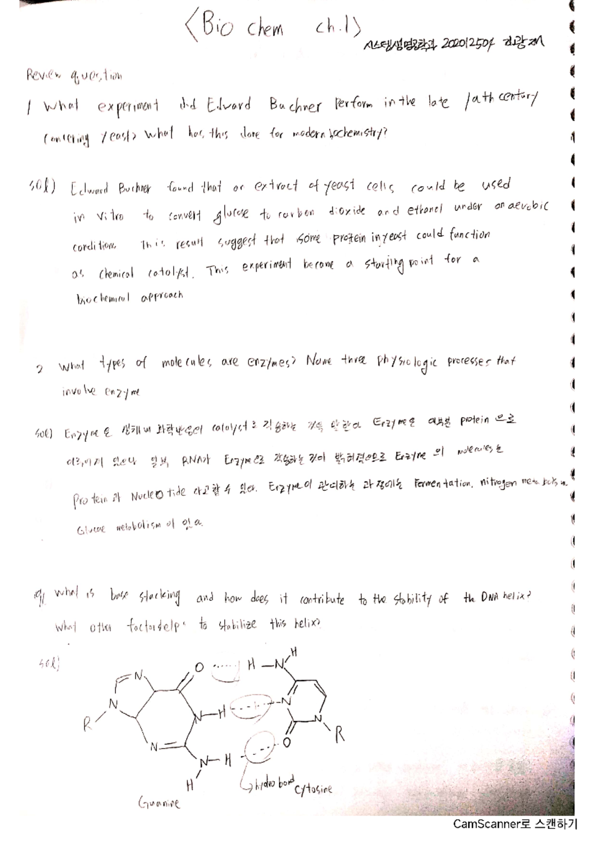 Biochem ch 1 summary - BIOCHEMISTRY(I) - Studocu