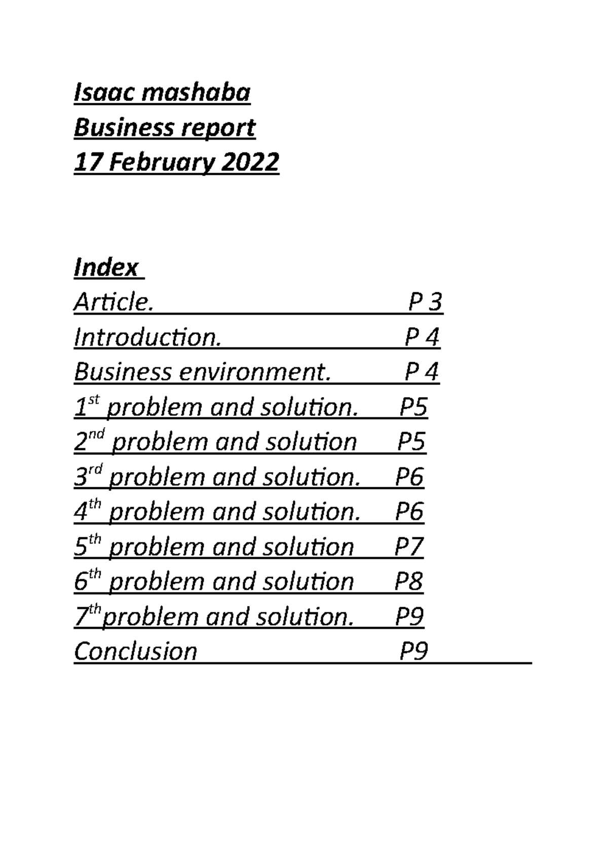 Document business report tf copy - Isaac mashaba Business report 17 ...