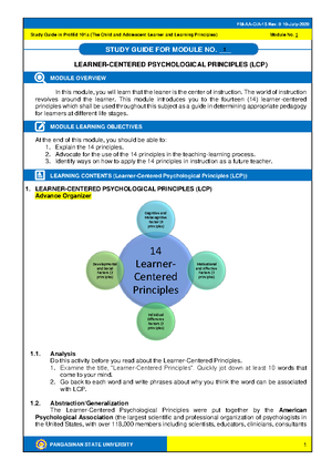 Module 3 Facltating Learner- Centered Teaching 2021 - Facilitating Learner Centered-Teaching ...