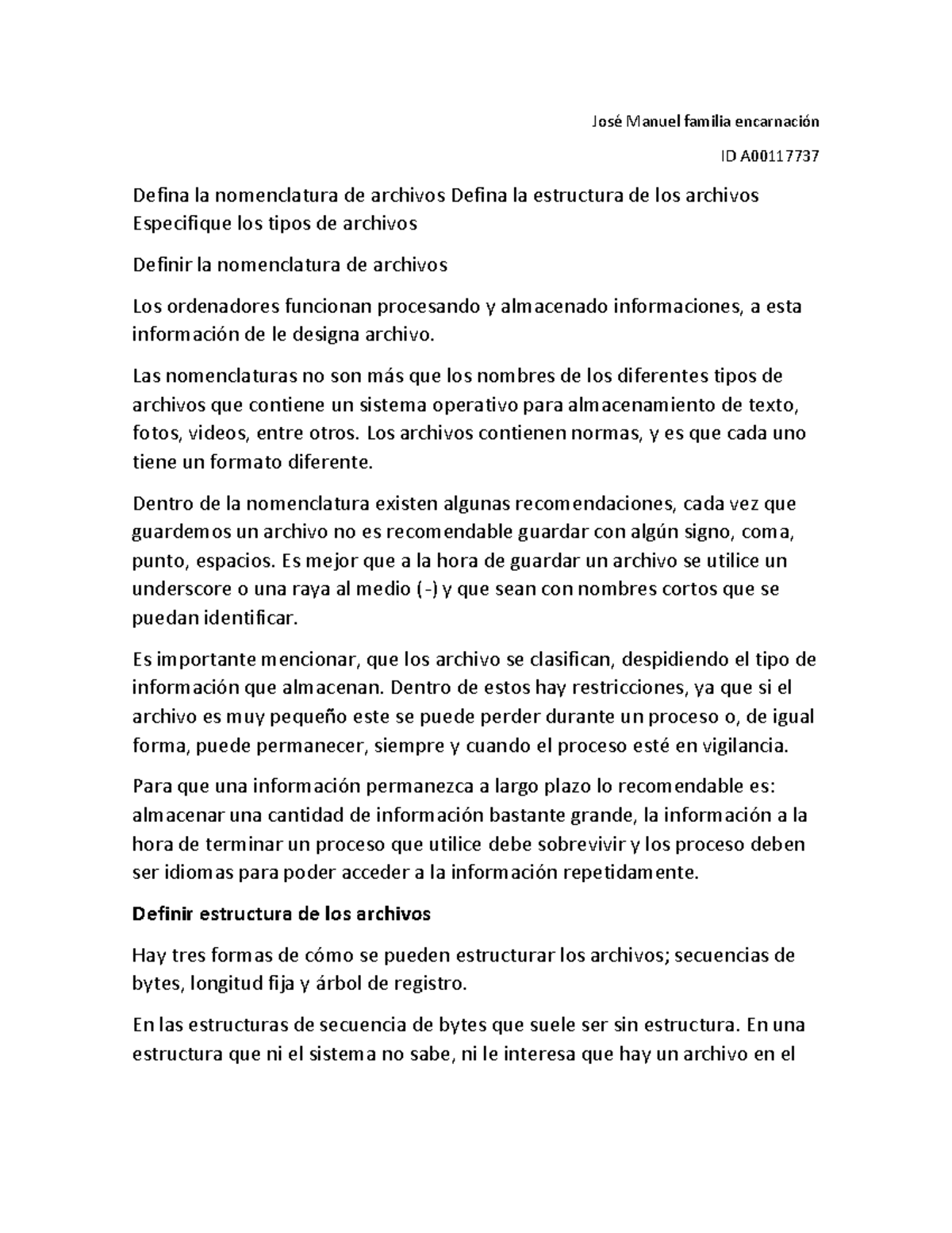 Unidad 5. Actividad 1 - tarrea - José Manuel familia encarnación ID A ...