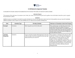 CJ 140 Module Six Assignment Template 6-2 - An example has been ...