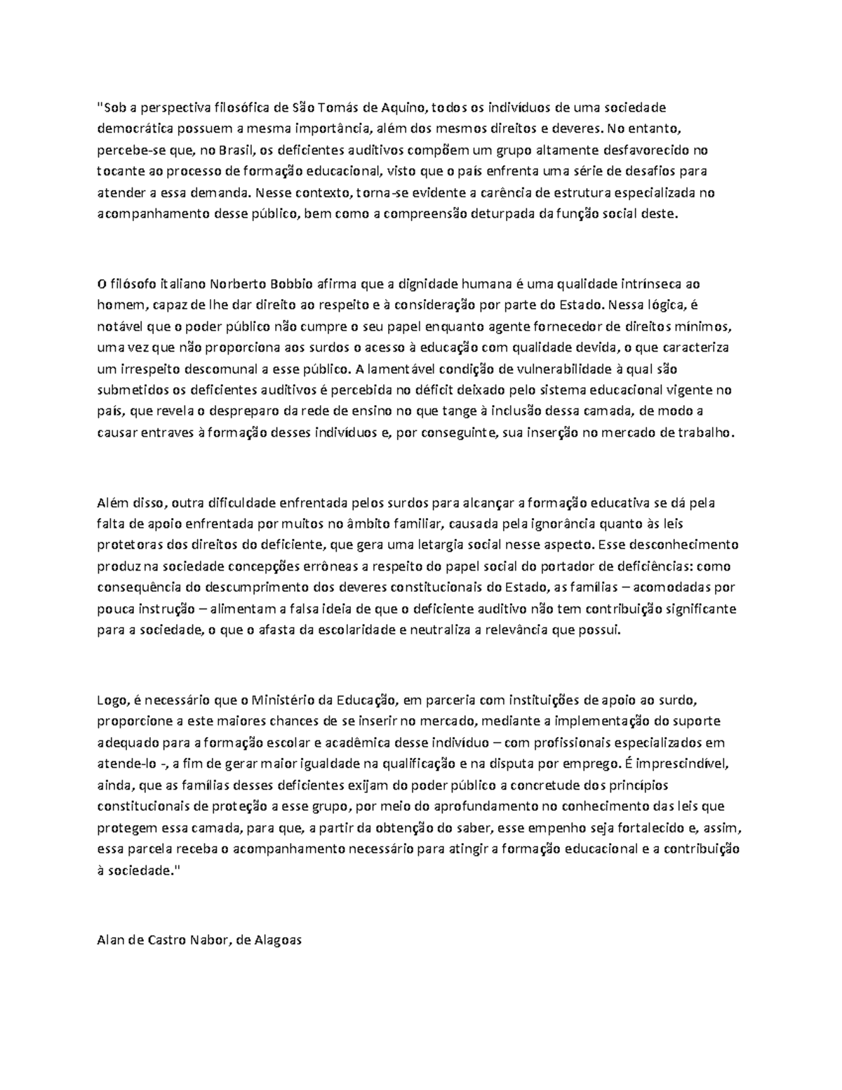 Alan de Castro Nabor - Sample discourse a blibliografy and live today ...