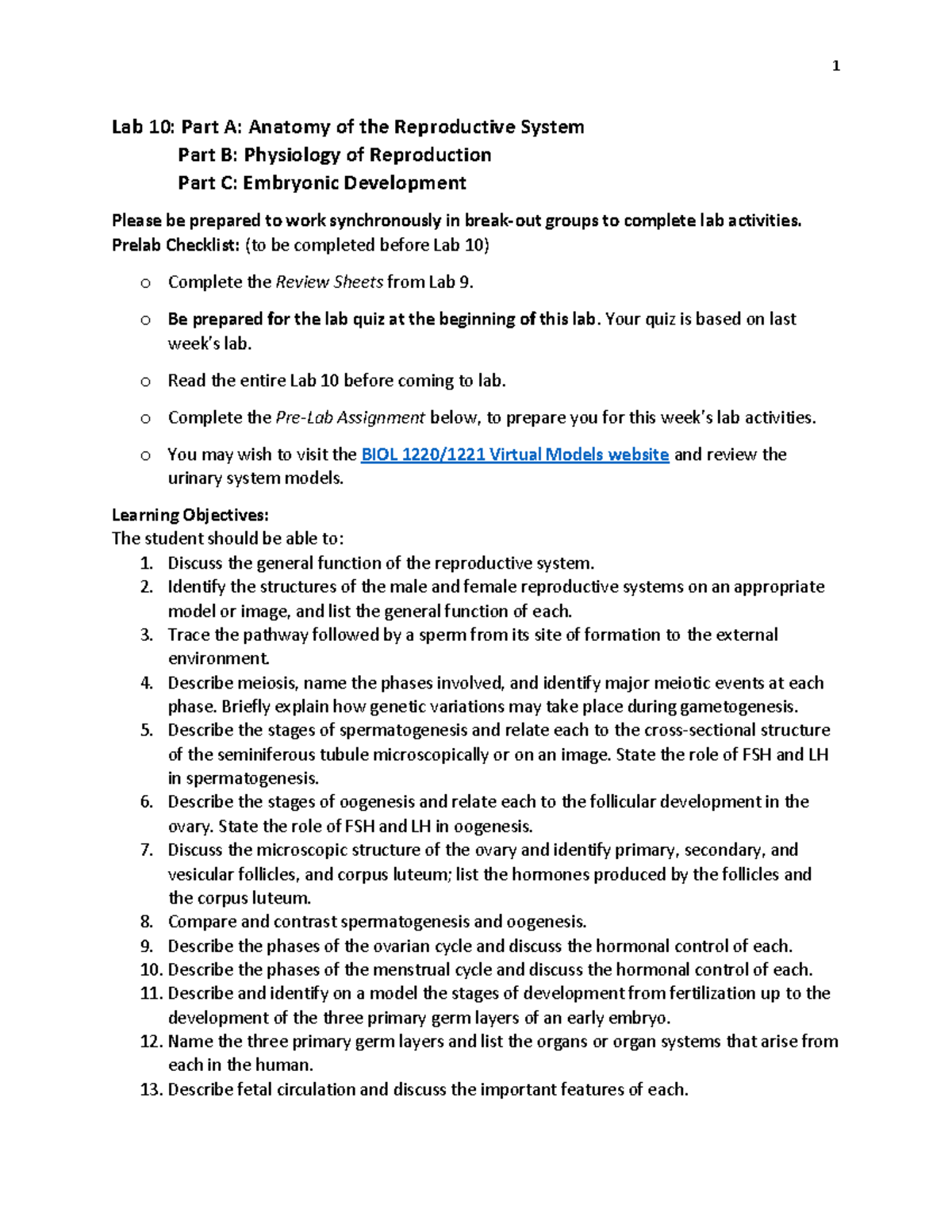 Lab 10 Reproduction and Embryonic Development F22 - Lab 10: Part A ...