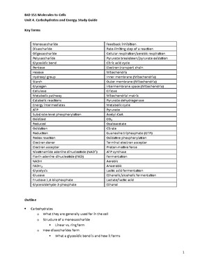 Bio 151, energy - Energy - Energy is the ability to promote change or ...