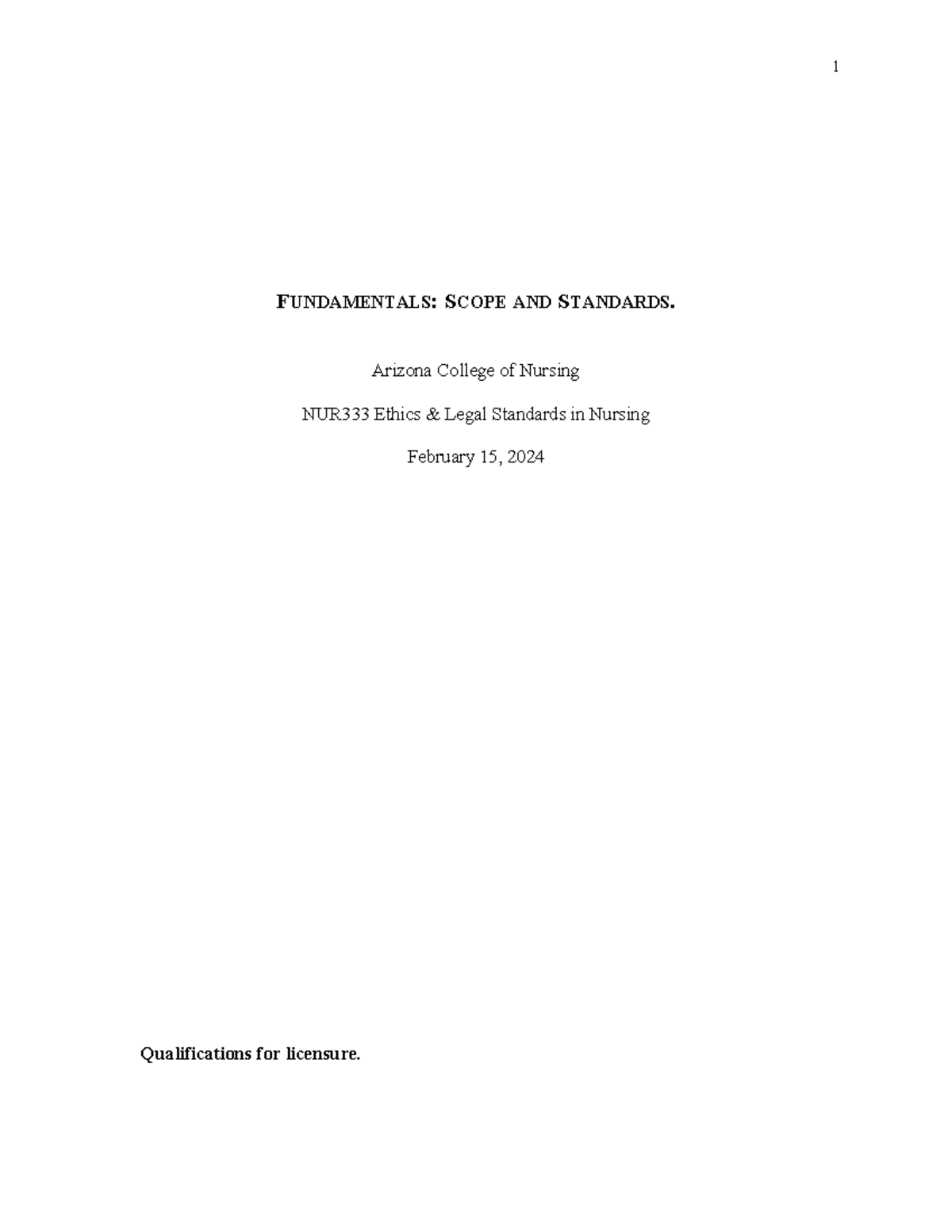 Applying the Full-Spectrum Nursing Model - FUNDAMENTALS: SCOPE AND ...