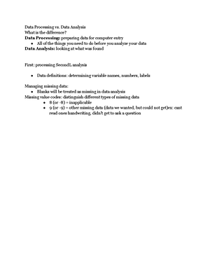 Chapter 5 - Types of surveys/ bias/non-bias data - Interviews ...