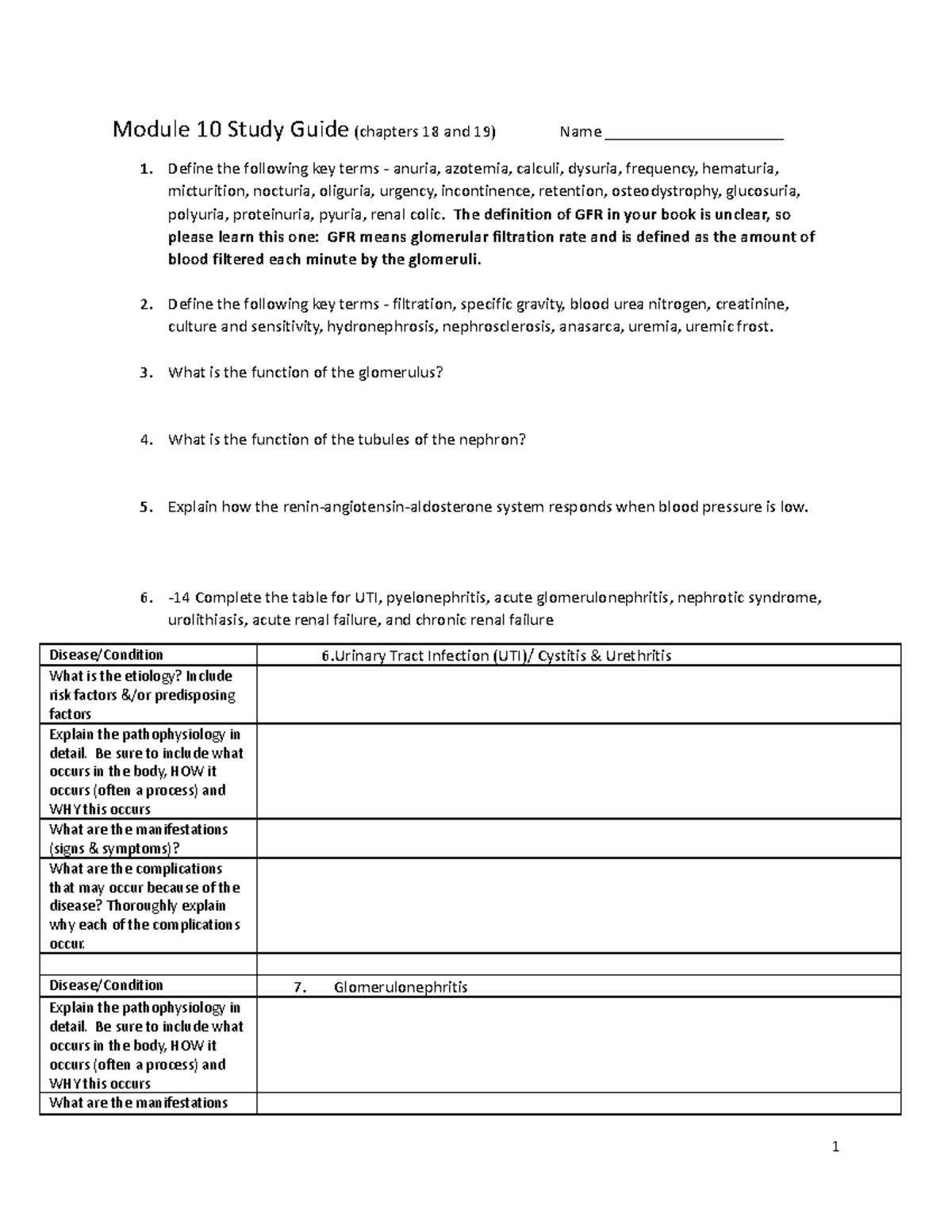 Module 10 Study Guide 12 - HSC-190 - Studocu
