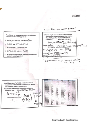 Gen Chem 2 worksheet - CHE 112 - Studocu