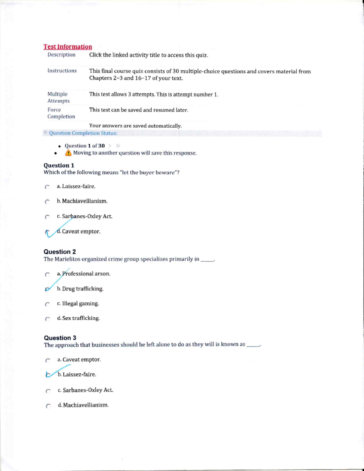 CRJ322 Chapter 2-3 Quiz - CRJ 322 - Studocu