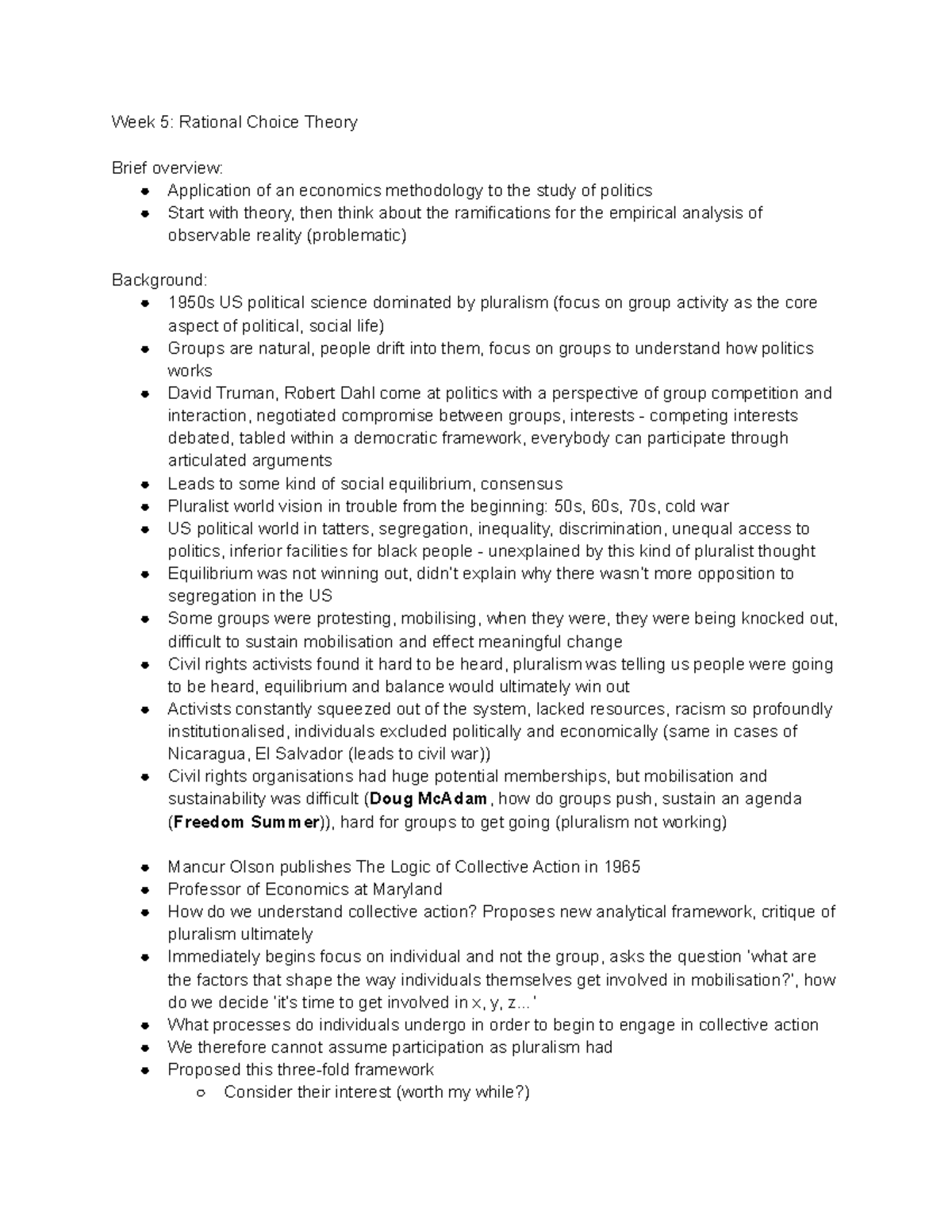 Diagram Of Anthony Downs Rational Choice Model Anthony Downs