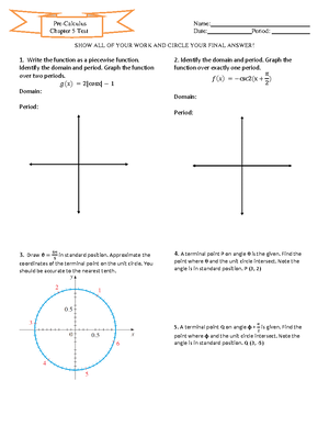 AP Pre-Cal Midterm Review Unit 1 - 2 - AP Precal Midterm Review Unit ...
