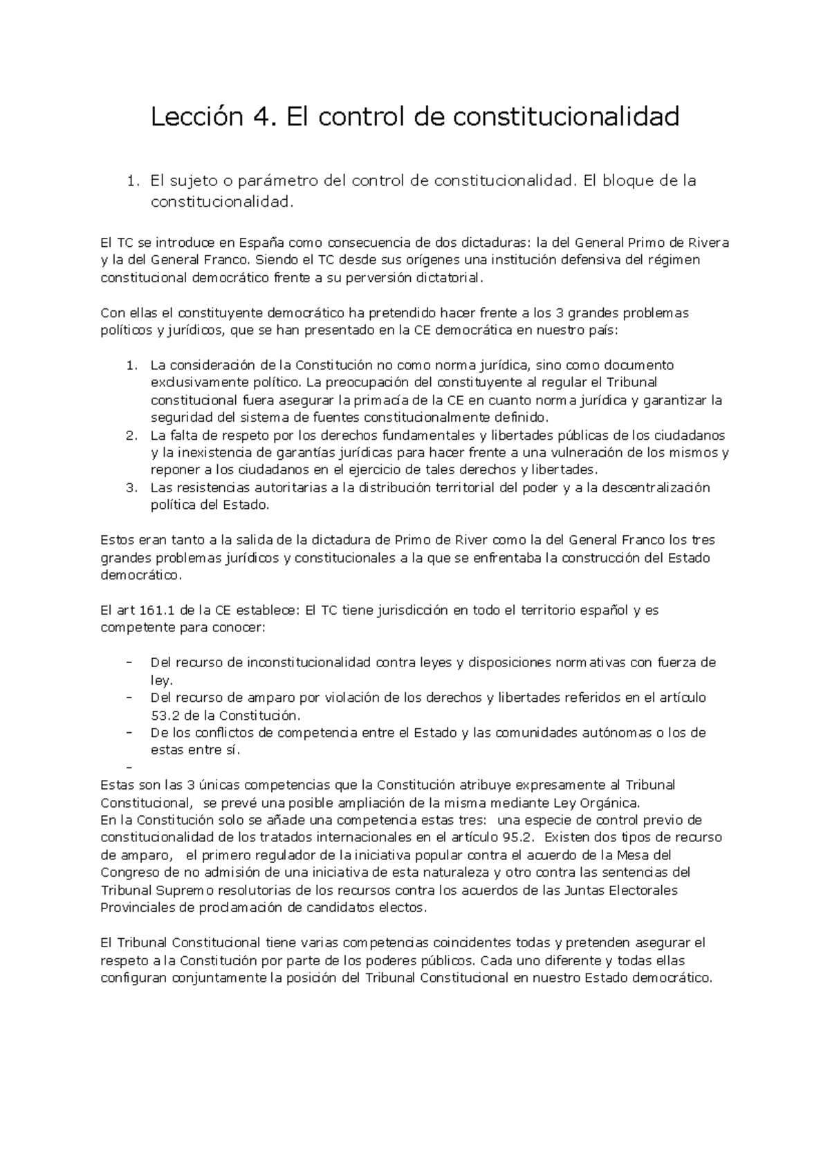 % Tema 4. El control de la constitucionalidad - Lección 4. El control ...