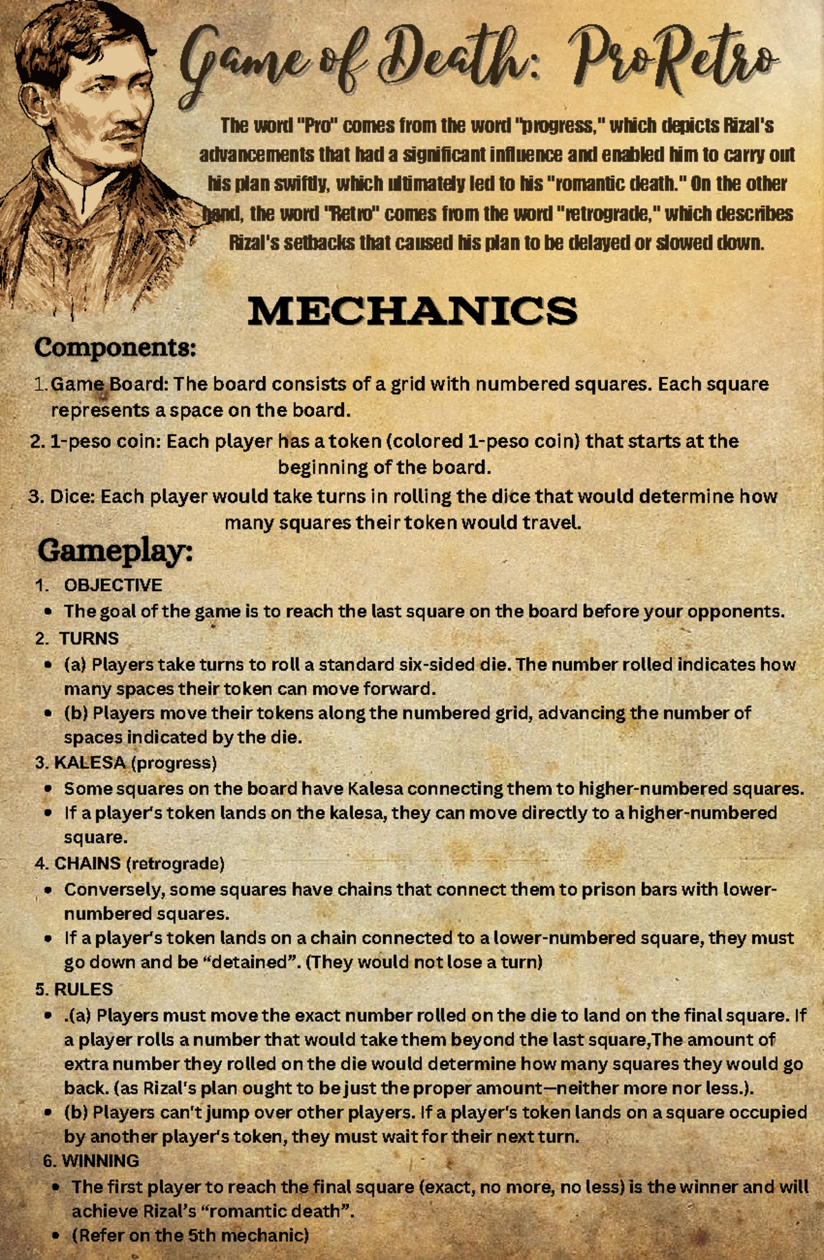 GAME OF Death - Dice: Each player would take turns in rolling the dice ...