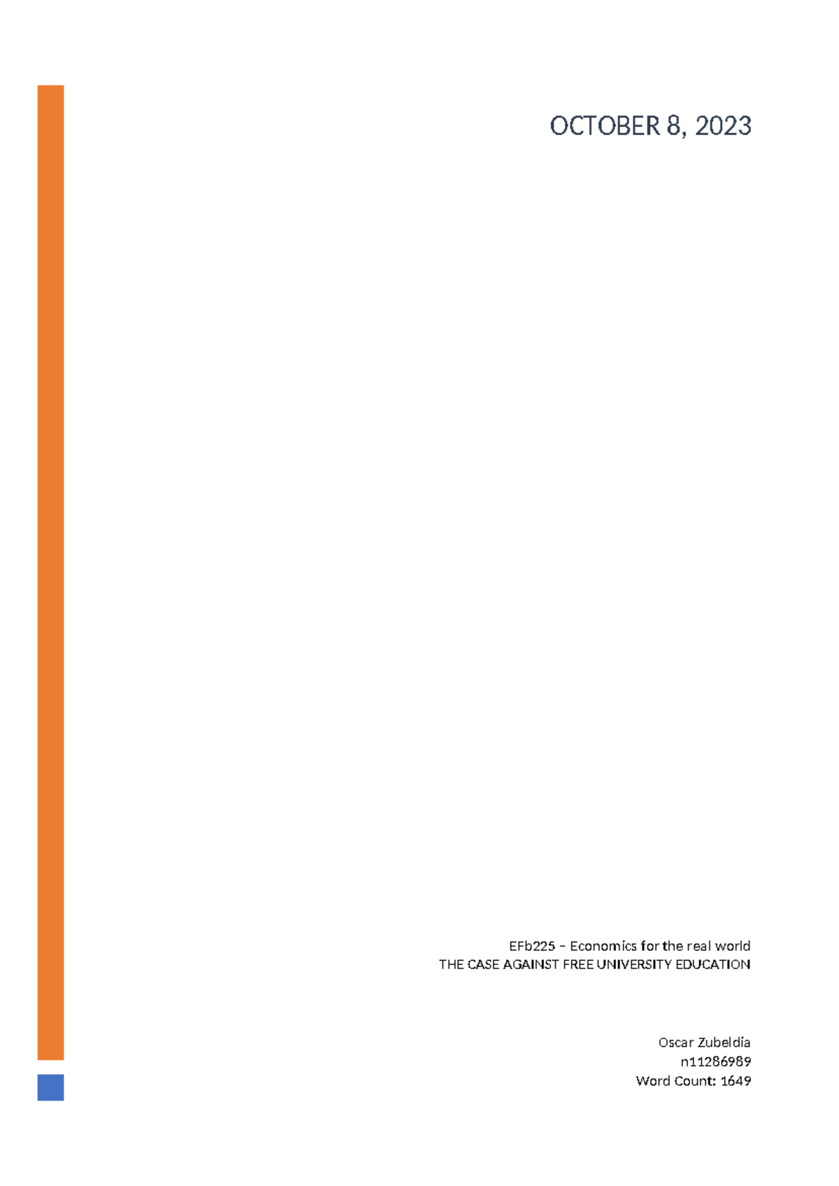 EFB225 Economics for the Real World - EFb225 – Economics for the real ...