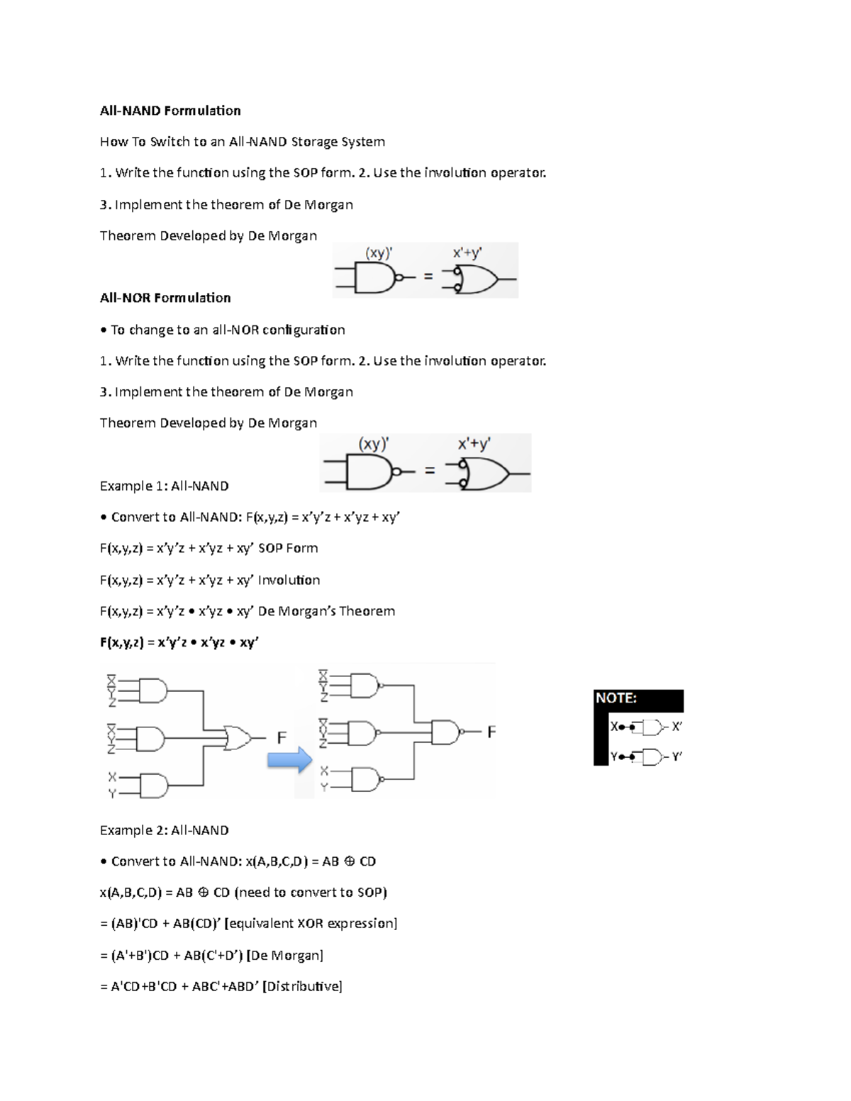 2 Types of Formulation in Logic circuits - All-NAND Formulation How To ...