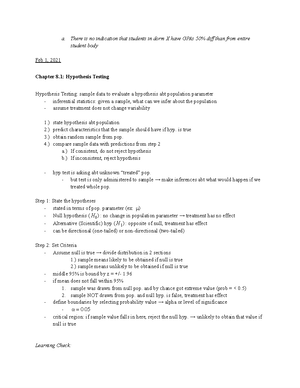 Final Exam Cheat Sheet - Chapter 1: Intro & Notation Terms/Conceptual Ideas to know: Descriptive ...