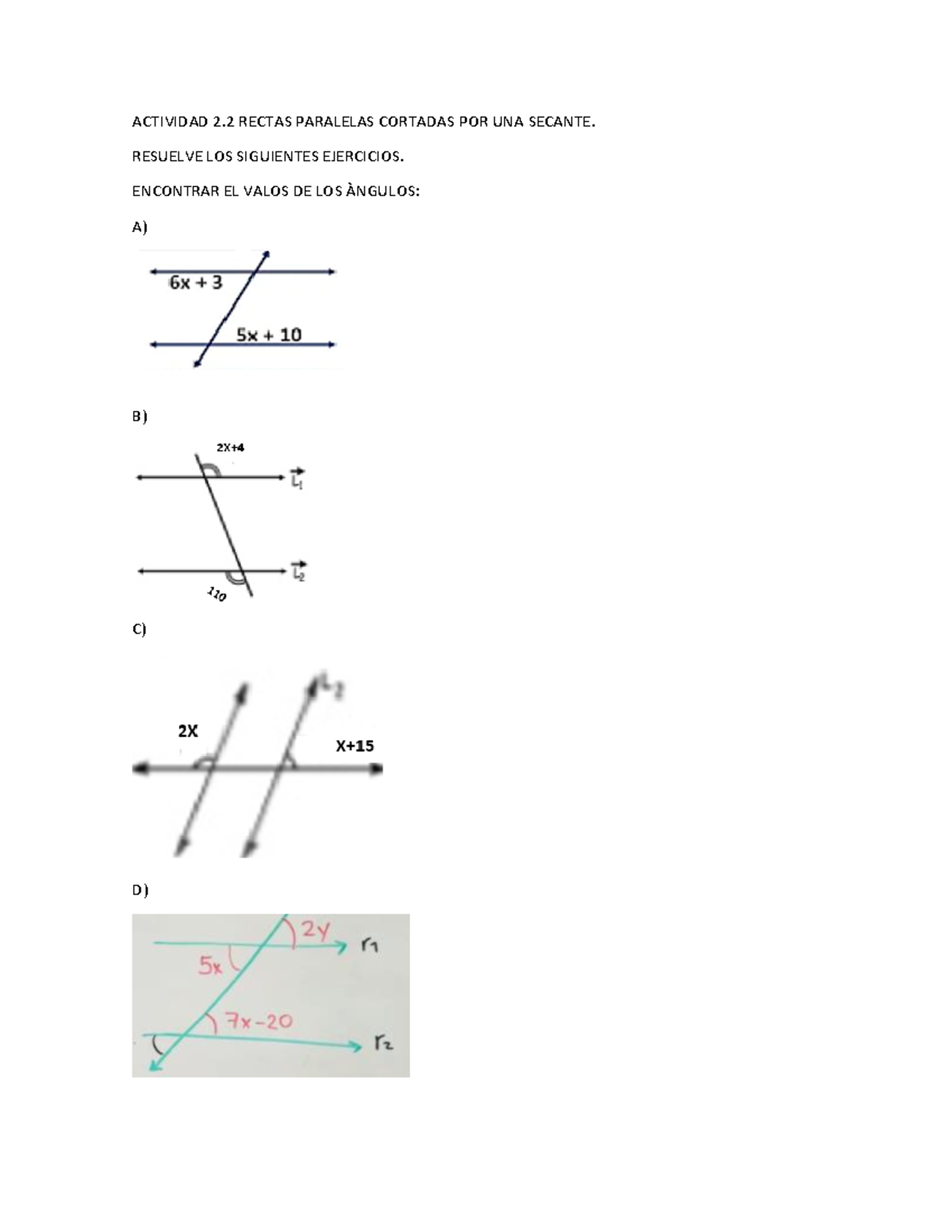 ACT 2 2 Recta Paralelas - Matemáticas Aplicadas - ACTIVIDAD 2 RECTAS ...