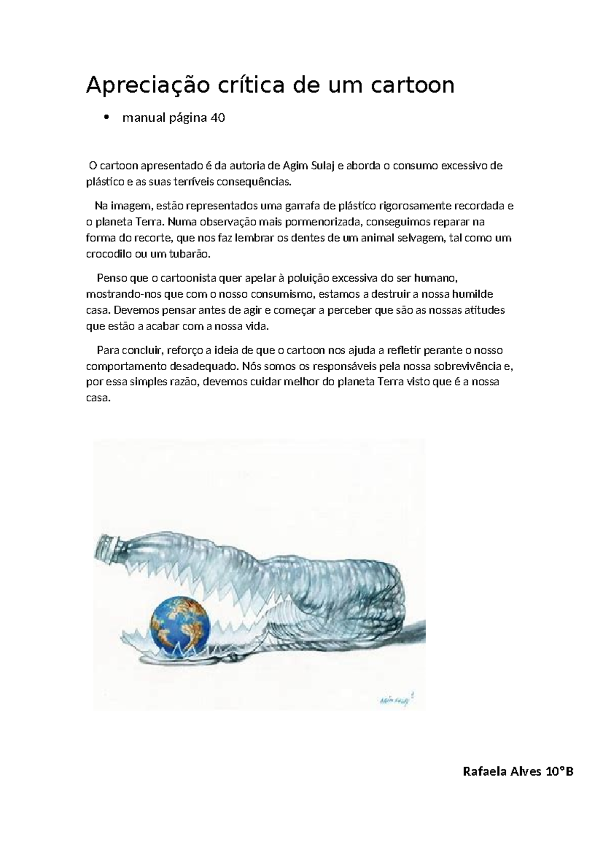 Apreciação crítica port - Apreciação crítica de um cartoon manual ...