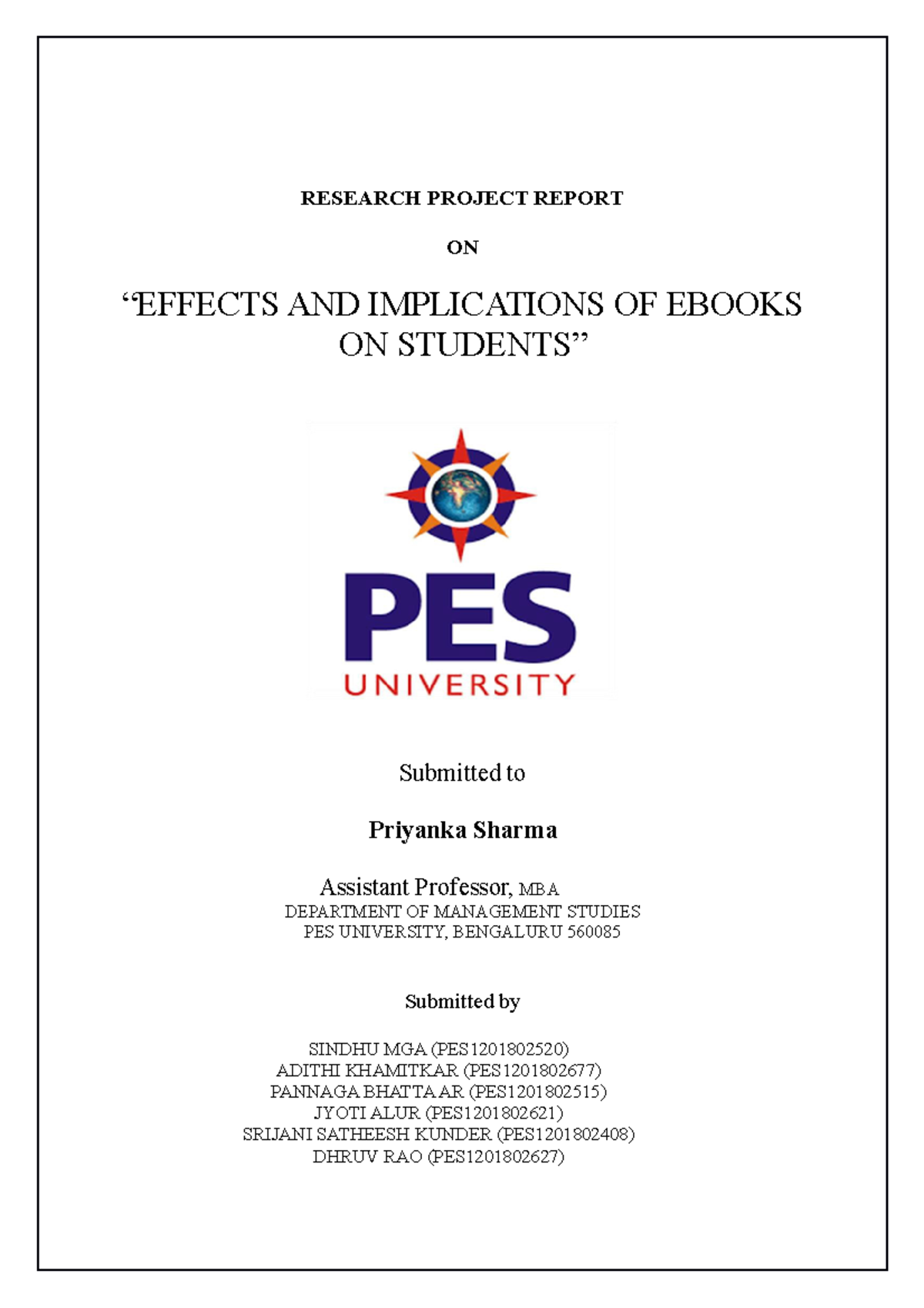 433850718 Effects AND Implications OF E Books ON Students - RESEARCH ...