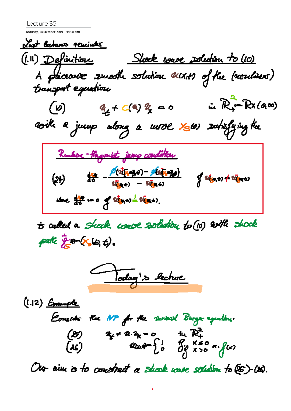 Lecture-13-35-Method of characteristics 10 - MATH3978 - USyd - Studocu