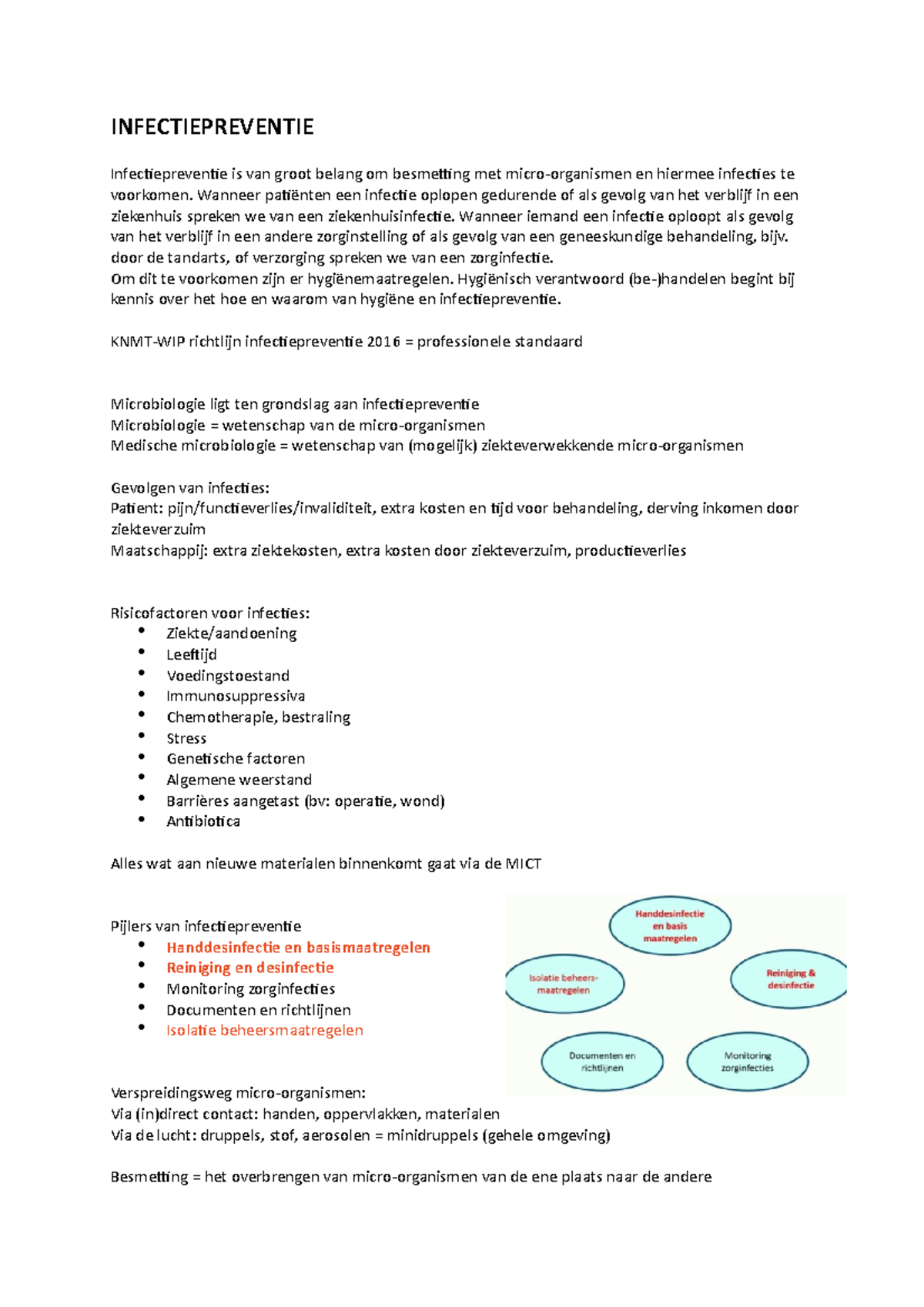 HC 17 infectiepreventie - INFECTIEPREVENTIE Infectiepreventie is van ...