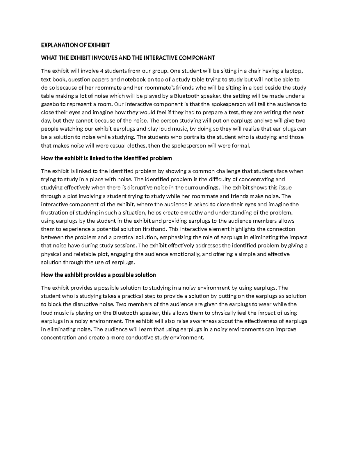 Explanation OF Exihibit - EXPLANATION OF EXIHIBIT WHAT THE EXHIBIT ...