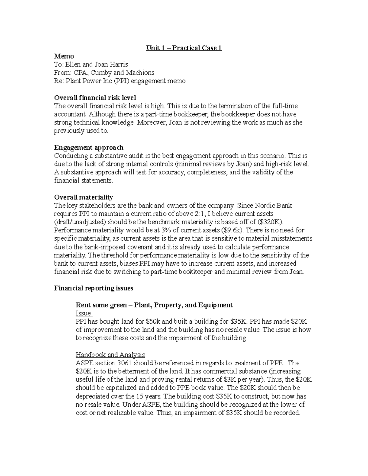 PC1 2 - Core1 - Afm 101 - UWaterloo - Studocu