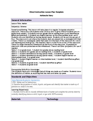 C109 math task - math lesson plan - Elementary Math Methods Carl Perry ...