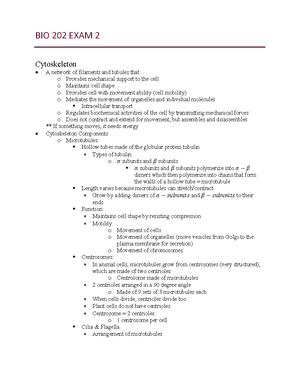 BIO 202 Exam 3-2 - Study Guide - Chapter 12: The Cell Cycle and Mitosis ...