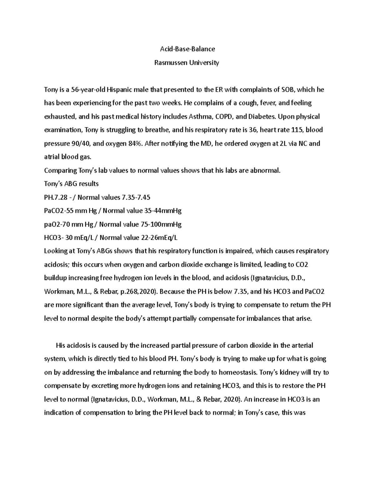 Acid - acid base balance work acid base balance work acid base balance ...