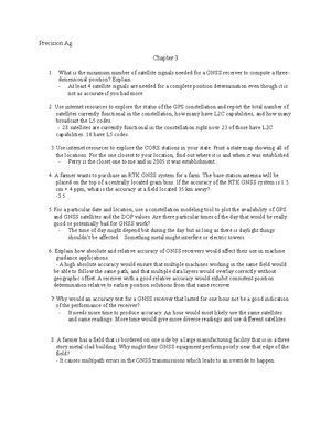 Chapter 6 - Precision Ag Course work - Chapter 6 HW 10/5/ 1. How might ...