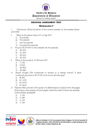 avam-narrative report - Republic of the Philippines Department of ...
