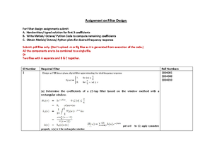 DSP Question bank - Digital Signal Processing - KIIT University - Studocu
