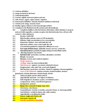 Anatomy Final Guide - 1.) Anatomy definition 2.) Lungs are lateral to ...