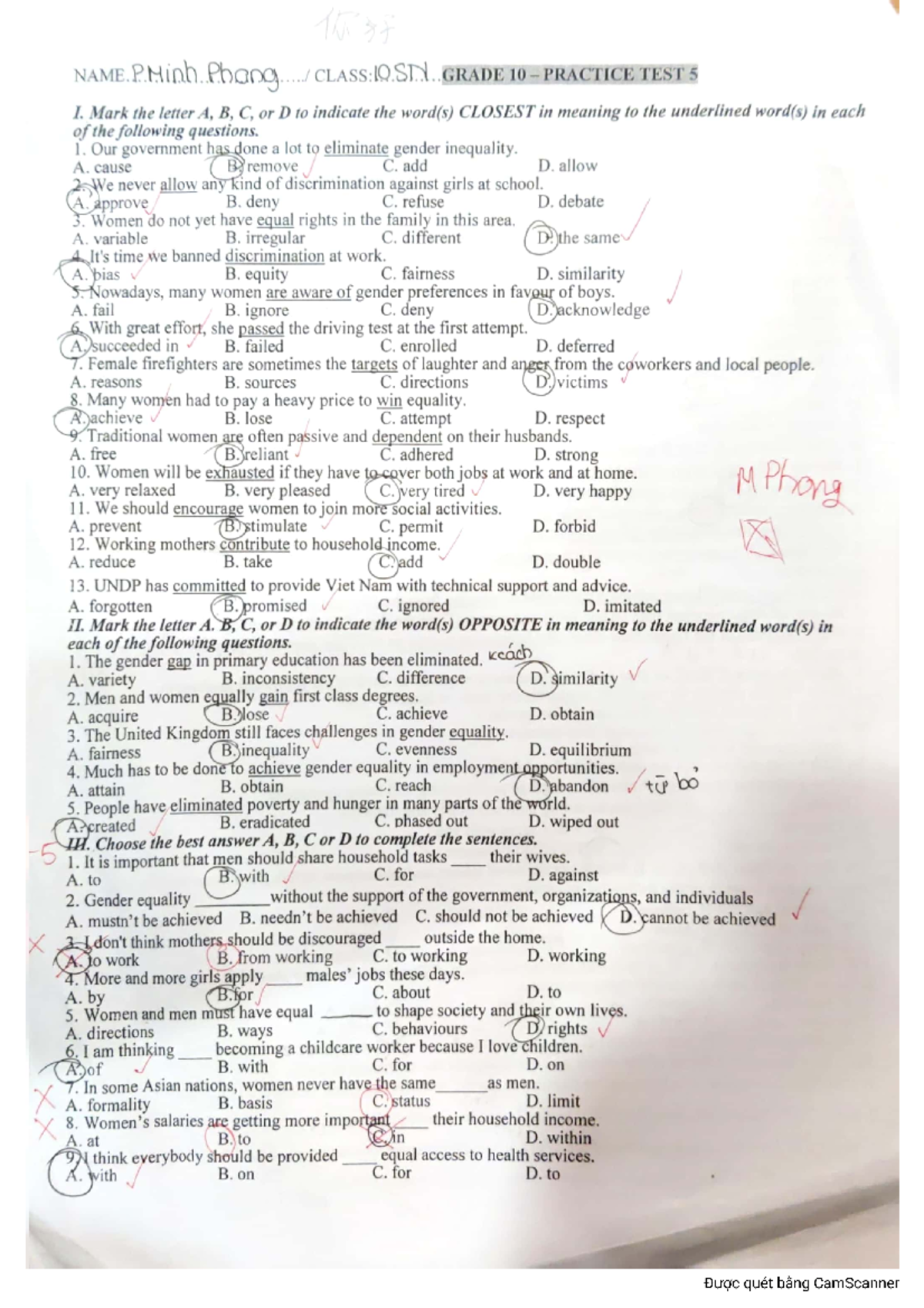 Practice-test-56 - practice materials - TTSF NAME PMinh Phang CLASS ...
