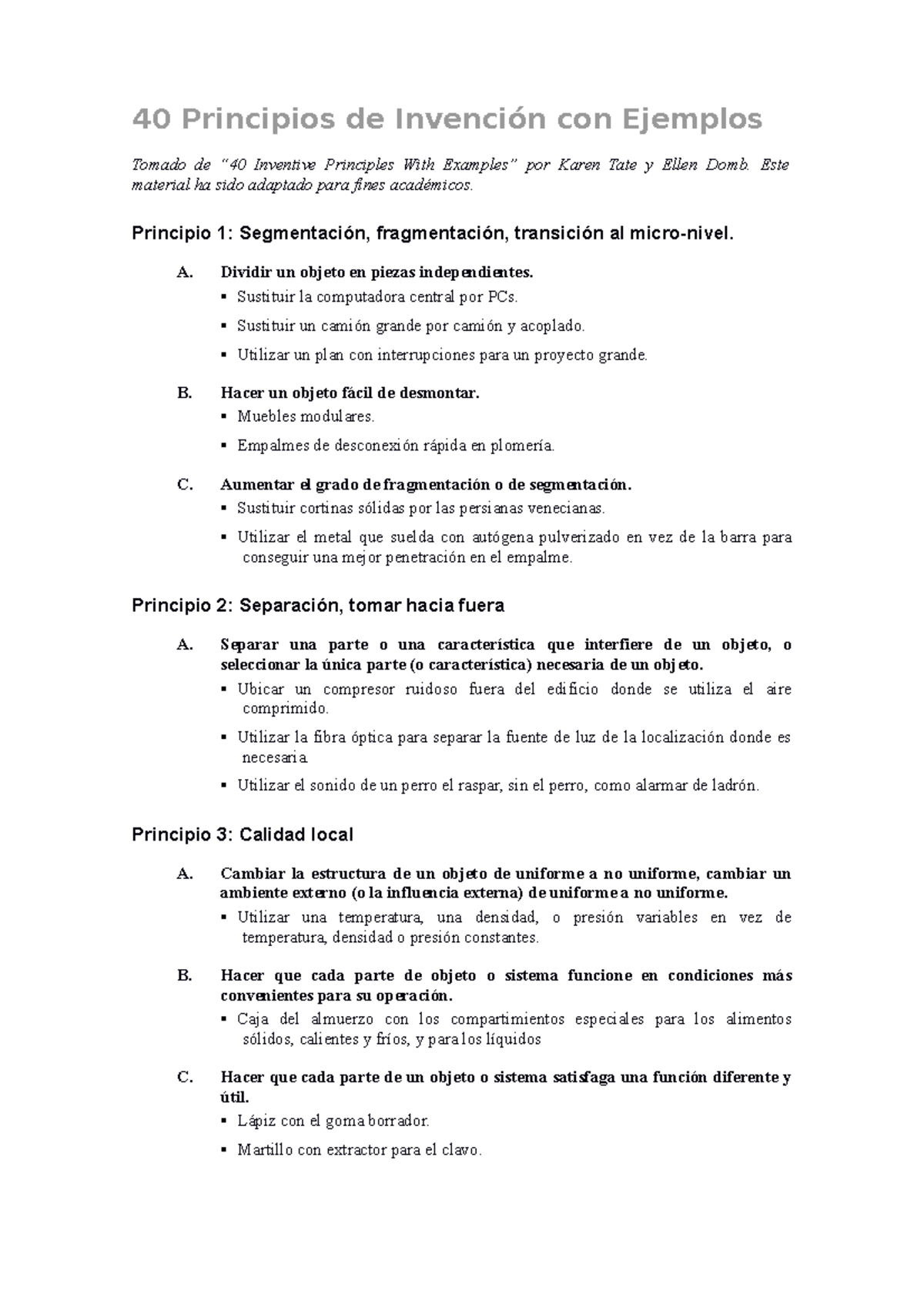 40principios Guía Taller - 40 Principios de Invención con Ejemplos ...
