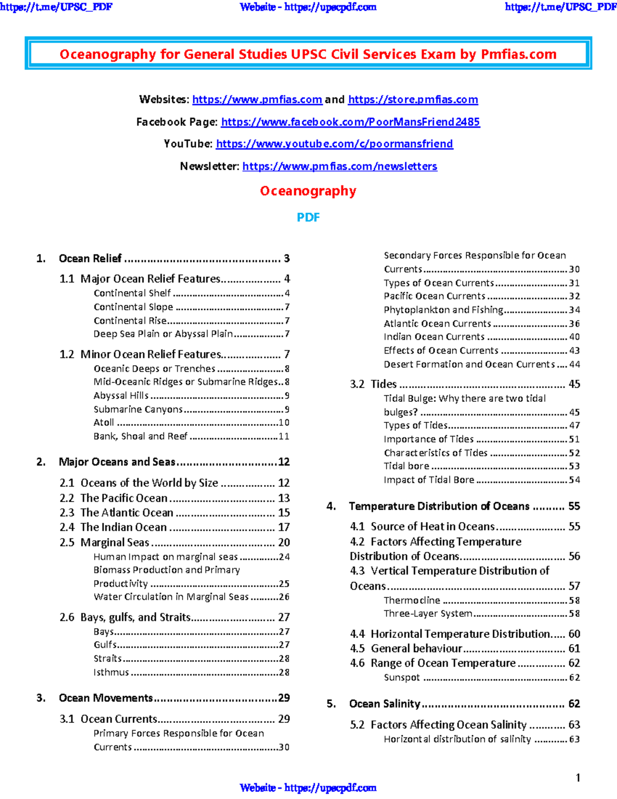 Geo19-3-Oceanography - Oceanography for General Studies UPSC Civil ...