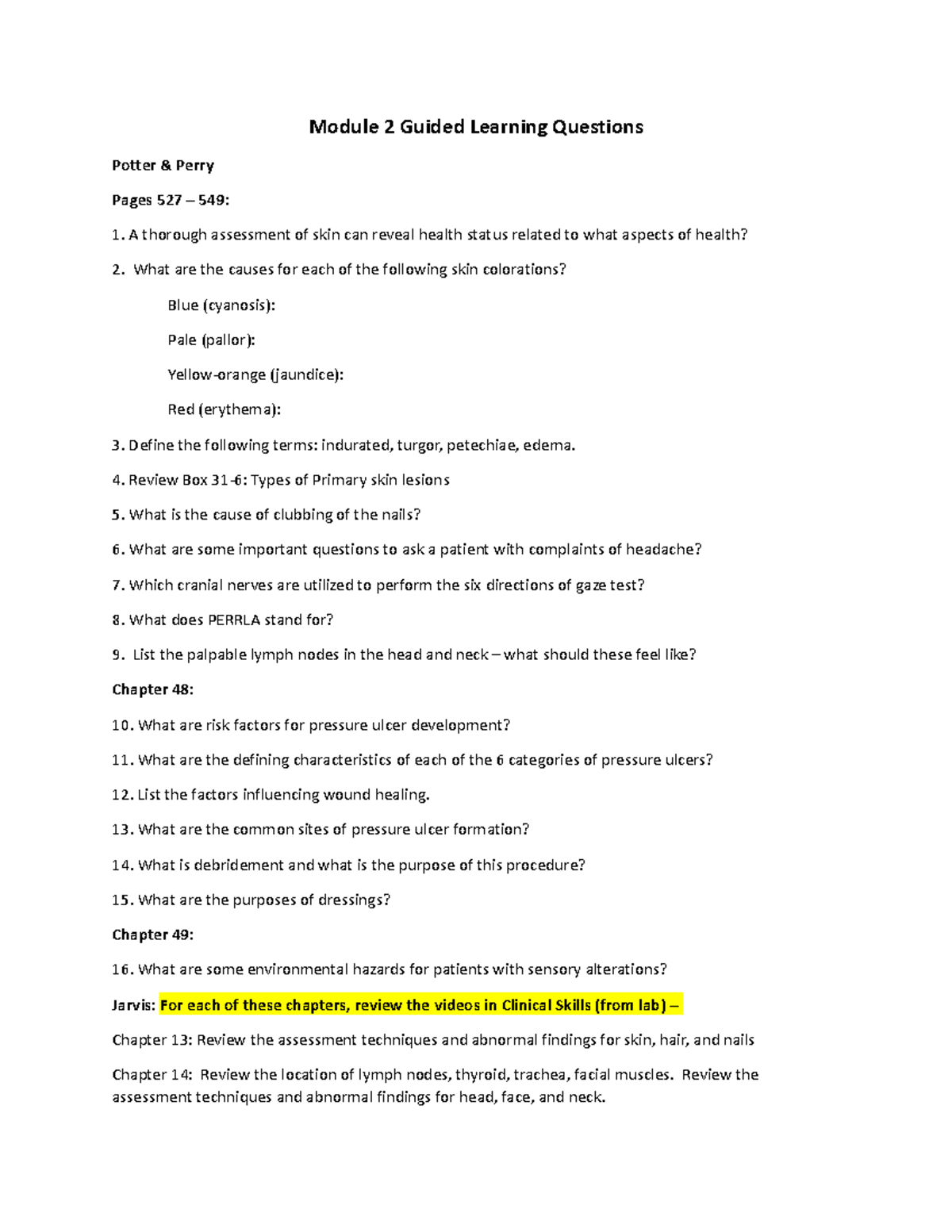 Module 2 Guided Learning Questions - Module 2 Guided Learning Questions ...