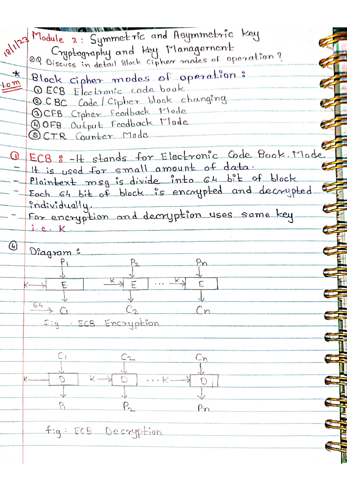 Css Module 2 Cryptography And System Security Chapter 2 Notes Module 2 Symmetric And