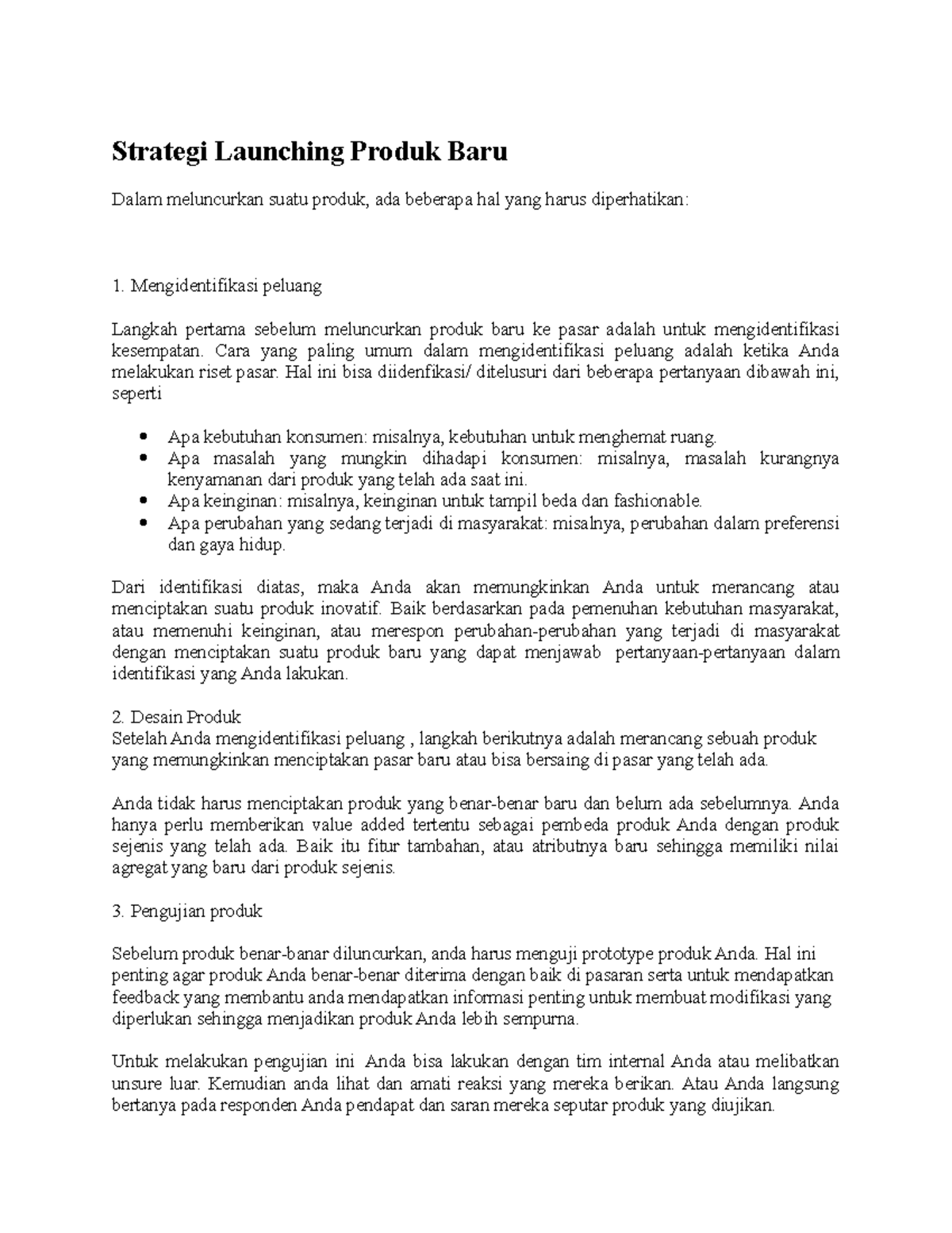 Strategi peluncuran produk - Strategi Launching Produk Baru Dalam meluncurkan suatu produk, ada ...