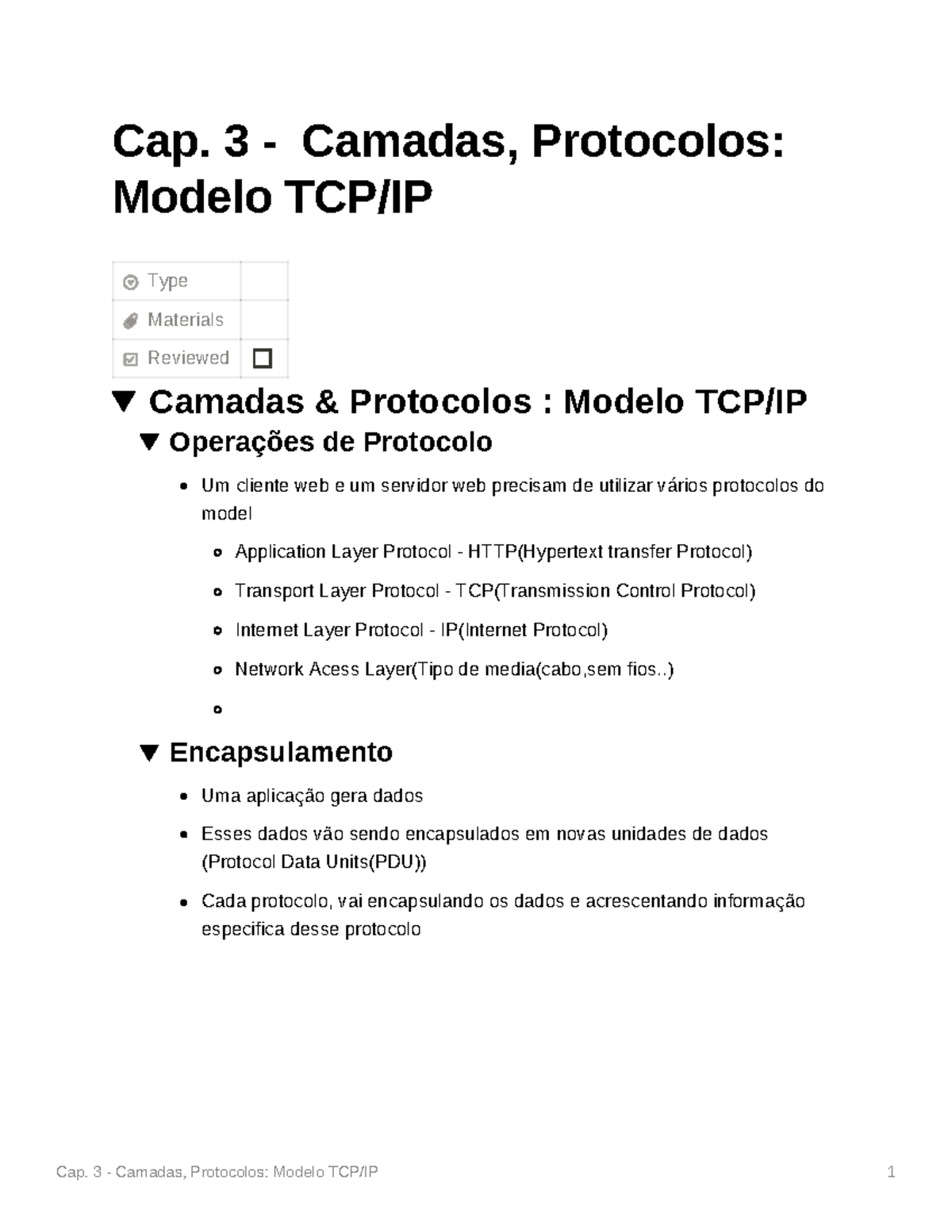 Cap 3 Camadas/Protocolos - Modelo TCPIP - Cap. 3 - Camadas, Protocolos ...