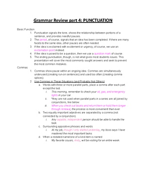 ENG 101 Grammar Review PART I Nouns, Pronouns, AND Verbs - Grammar ...